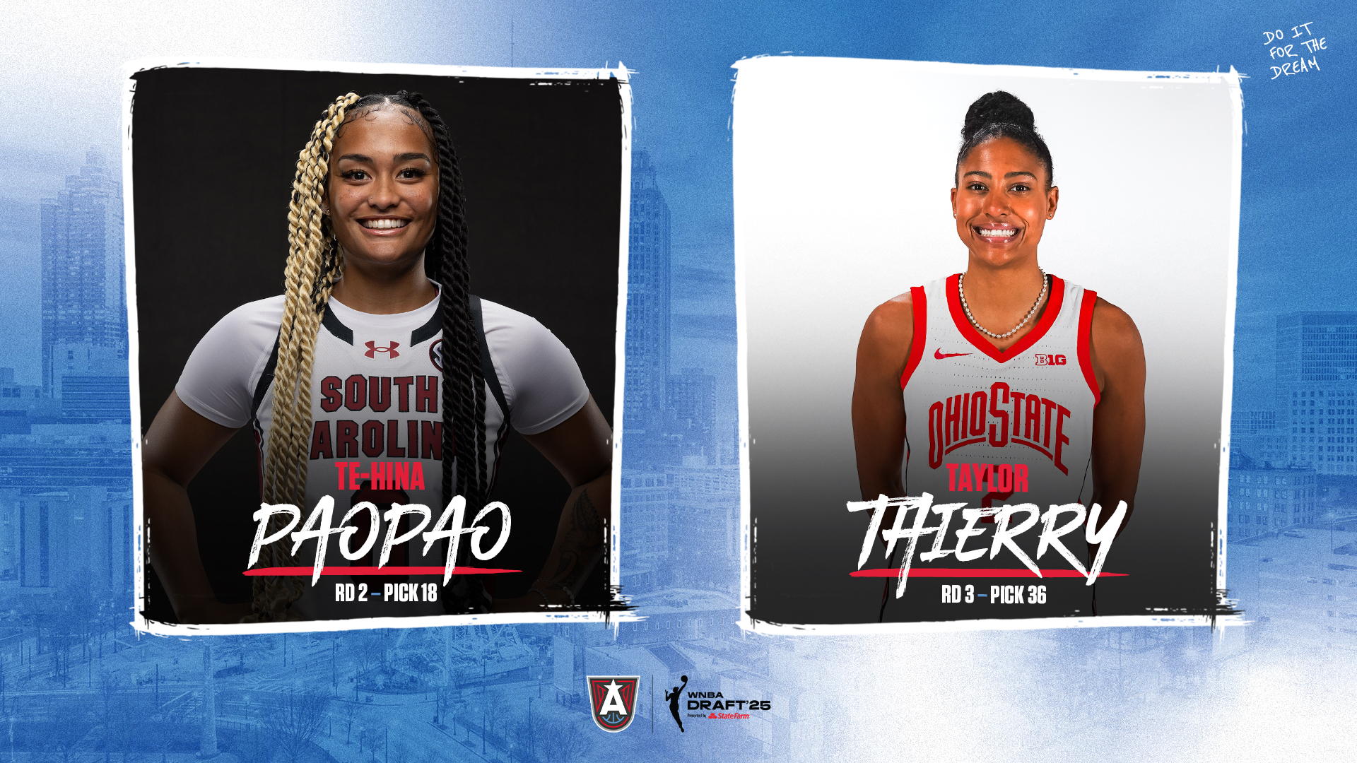 Atlanta Dream selects Te-Hina Paopao and Taylor Thierry